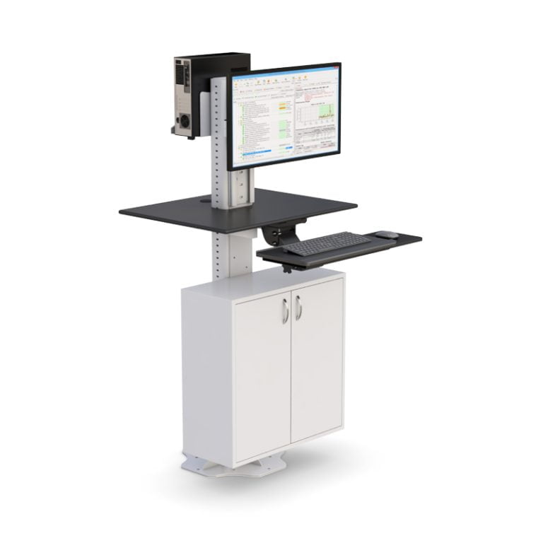 Computer Floor Stand with Storage