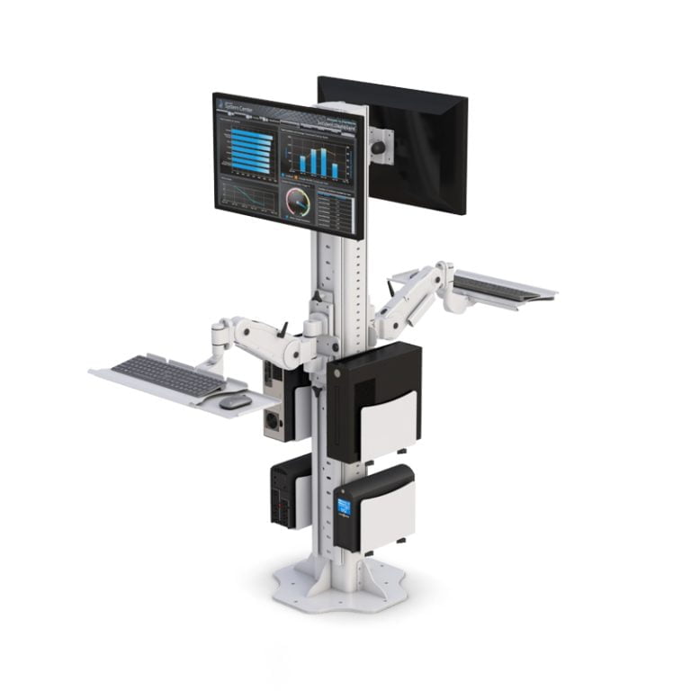 Floor Mounted Computer Stand