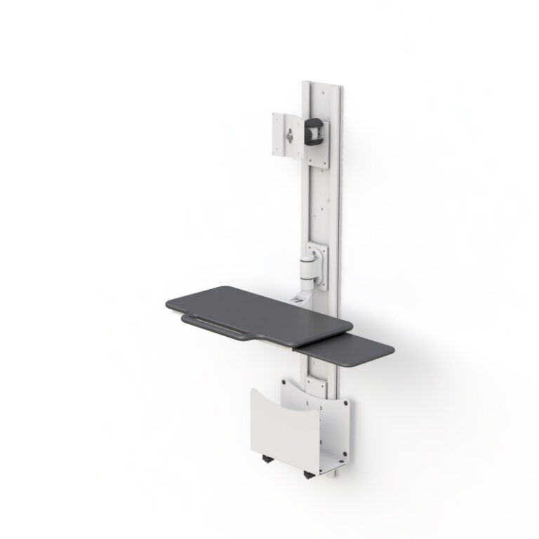 Computer Wall Mount Track Workstation