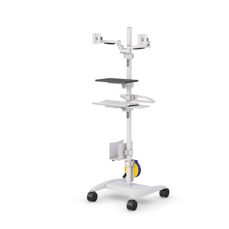 Medical Cart on Wheels AFC's Advanced Medical Monitor Pole Cart