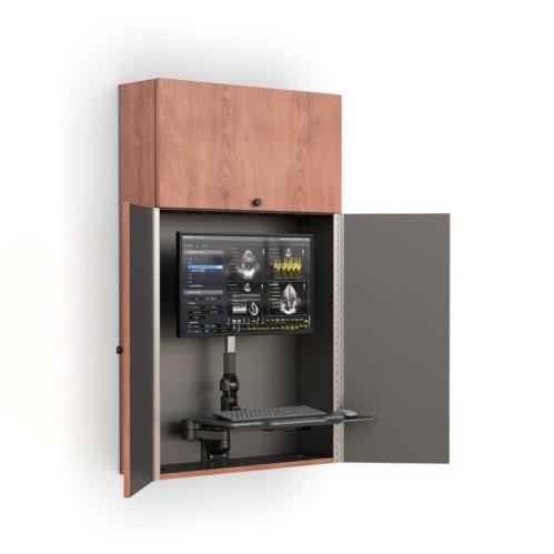 Height Adjustable Wall Computer Workstation - AFC Industries