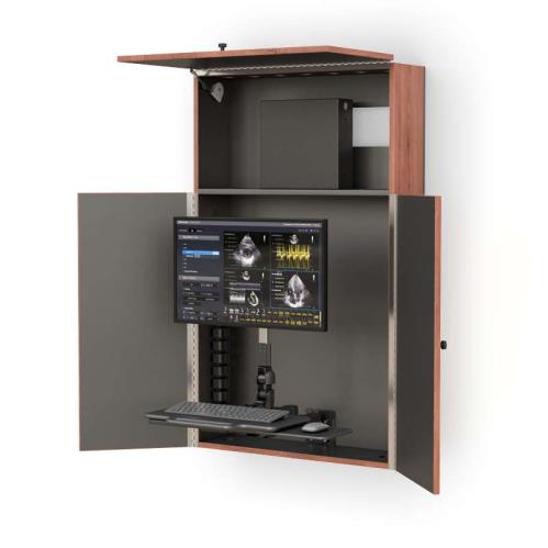 Height Adjustable Wall Computer Workstation - AFC Industries
