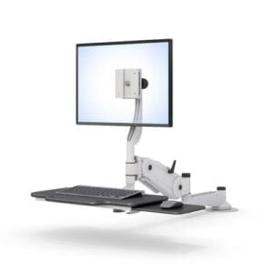 Computer Monitor with Keyboard Arm