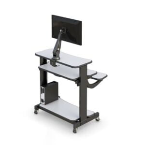 Bi- Level Medical Desk with Monitor Arm - AFC Industries