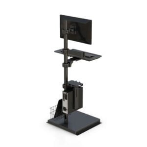 Pole Stand Computer Workstation - AFC Industries