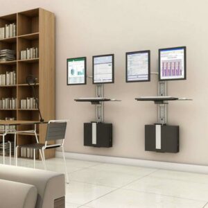 Computer Monitor Wall Mount Track System