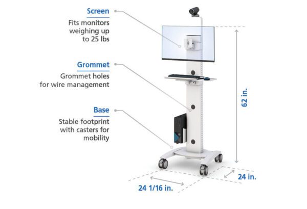 Mobile Monitor Corner Stand