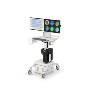 Mobile Carts Computer with Dual Monitor Arm