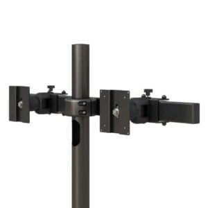 Dual Monitor Mobile Computer Pole Cart - AFC Industries