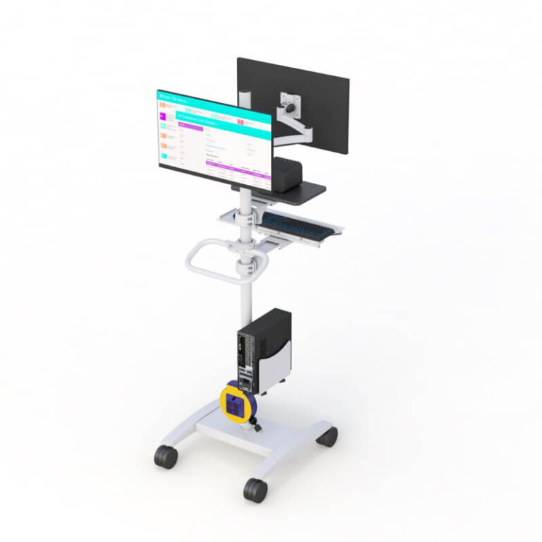 Medical Cart on Wheels AFC's Advanced Medical Monitor Pole Cart