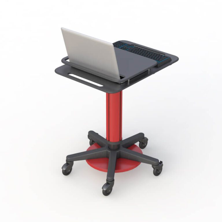 Computer Cart with Locking Wheels