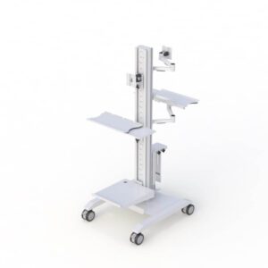 Dual Monitor Stand Computer Cart