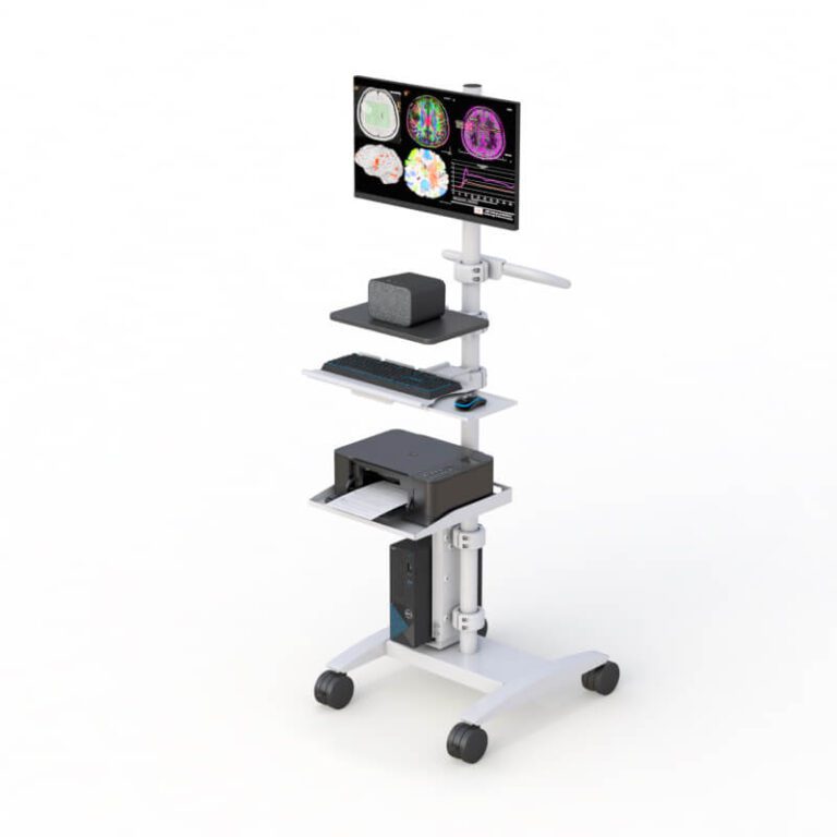 Computer Rolling Workstation for Healthcare Professionals
