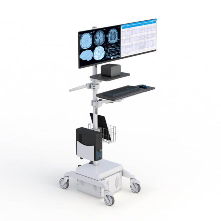 Pole Mount Medical Computer Cart