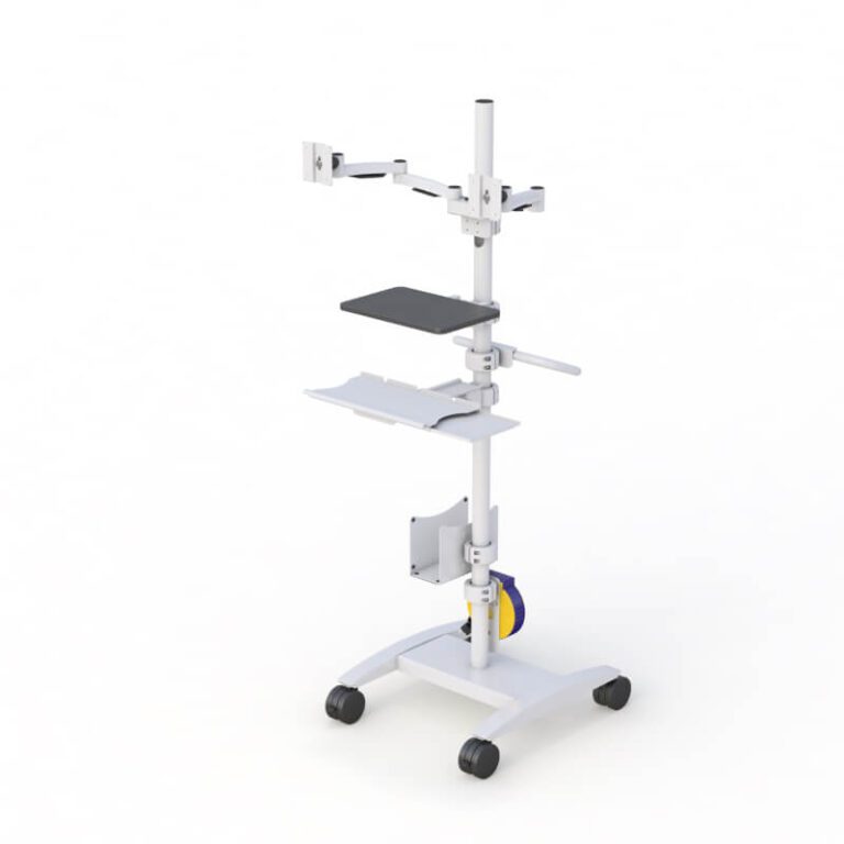 Medical Cart on Wheels AFC's Advanced Medical Monitor Pole Cart