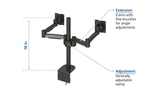 Z Arm Dual-Monitor Stand