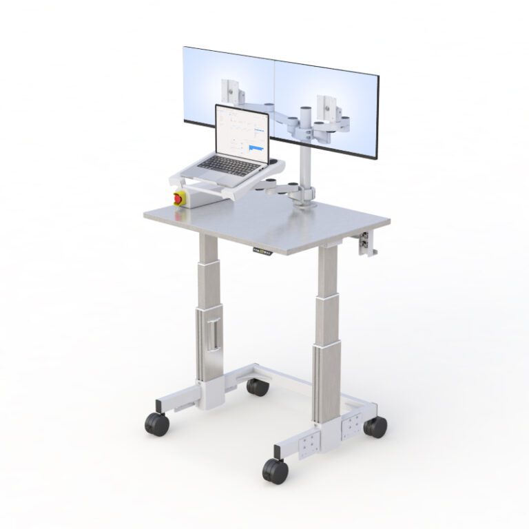 Cleanroom Computer Cart Mobile Utility Cart by AFC