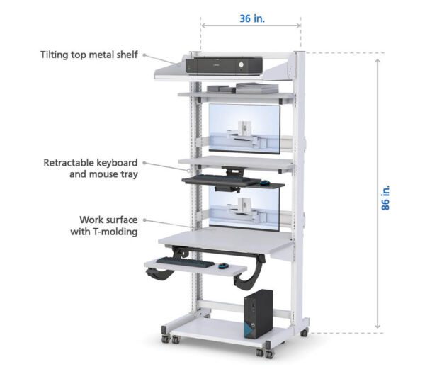 LAN Computer Rack Workstation