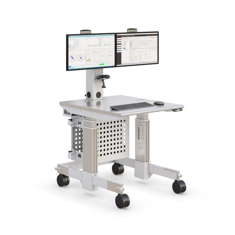 Advanced Cleanroom Mobile Rolling Computer Cart - Efficient and Sterile ...