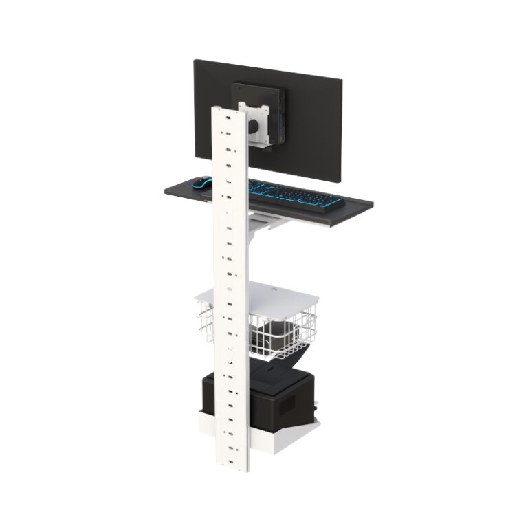 Wall Mount Track Computer Workstations