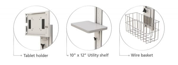 Wall Mount Track Computer System