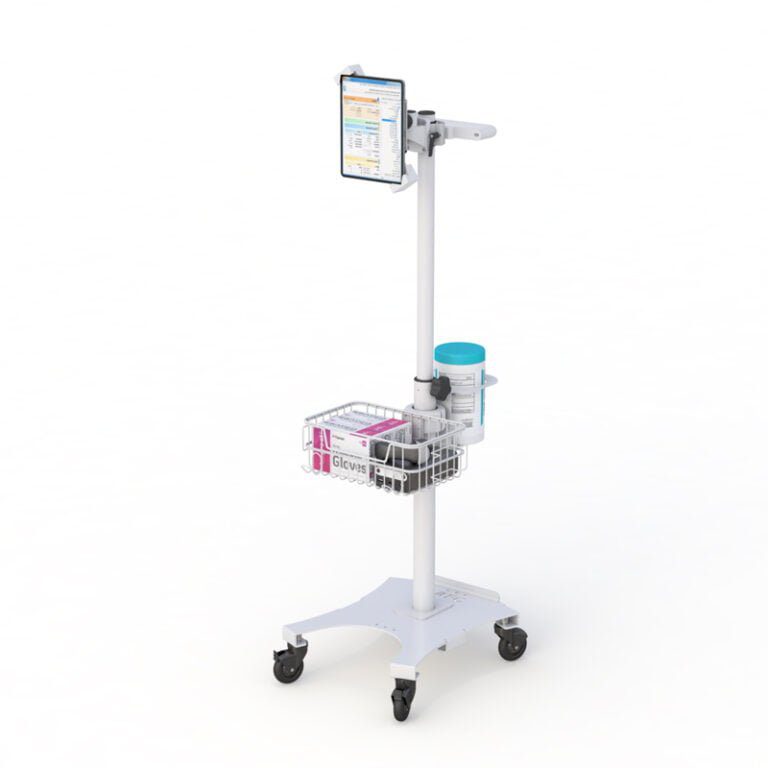 Mobile Medical Tablet Carts Computer Mobility Lightweight Cart