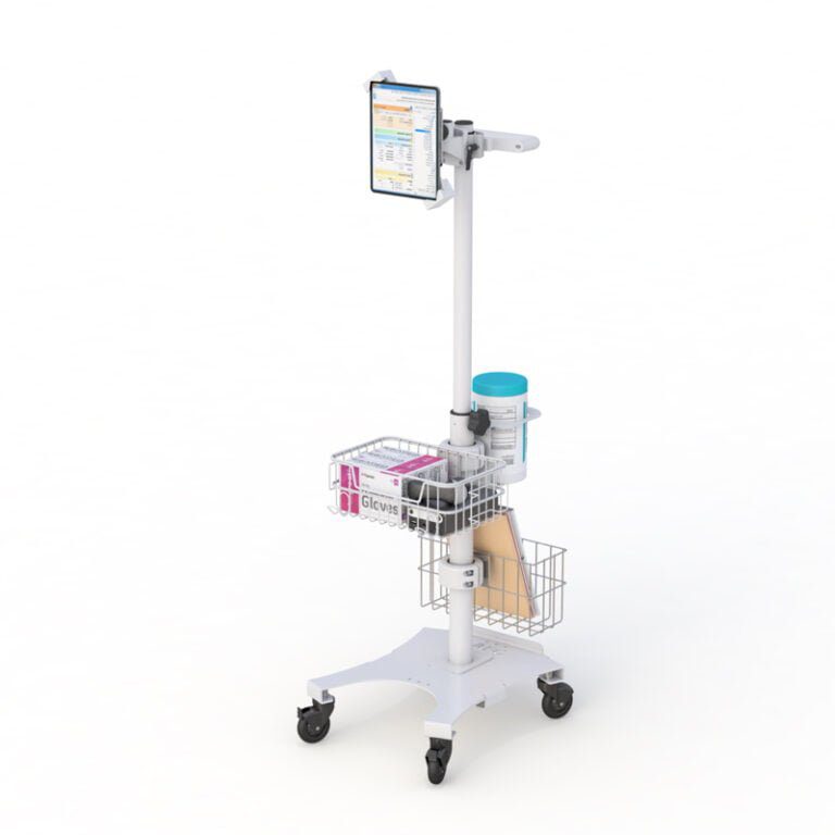 Mobile Medical Tablet Carts Computer Mobility Lightweight Cart