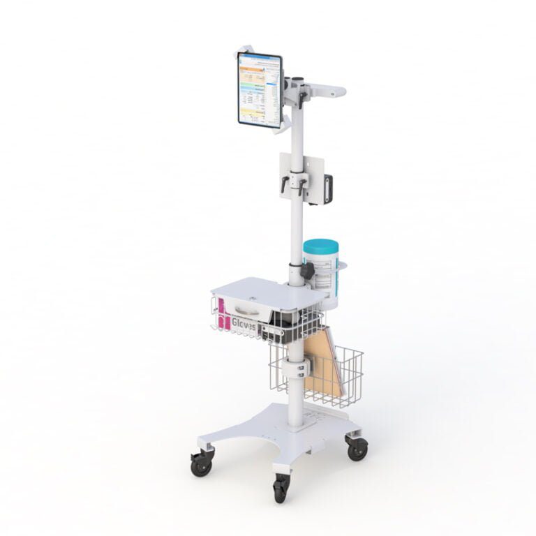 Mobile Medical Tablet Carts Computer Mobility Lightweight Cart