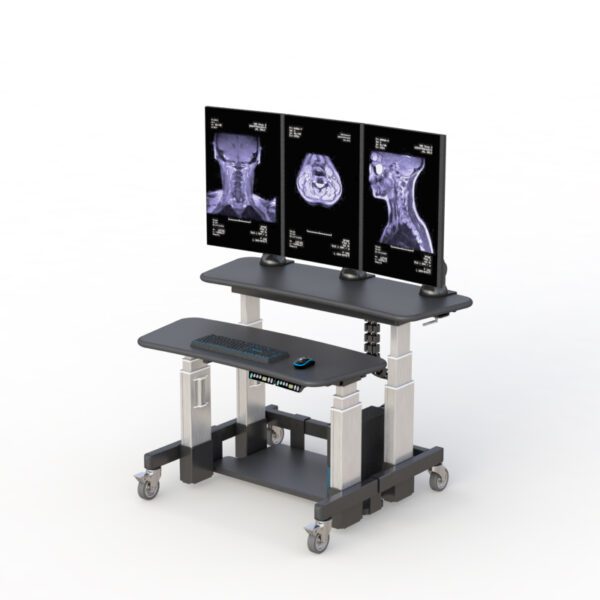 PACS imaging reading height-adjustable workstation - AFC Industries