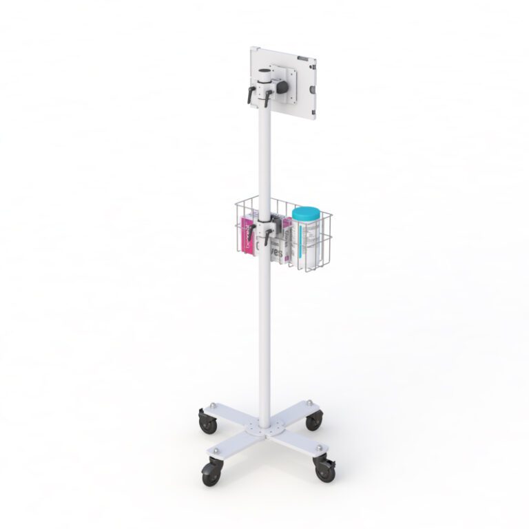 Ergonomic Tablet Cart with Storage Basket from "AFC"