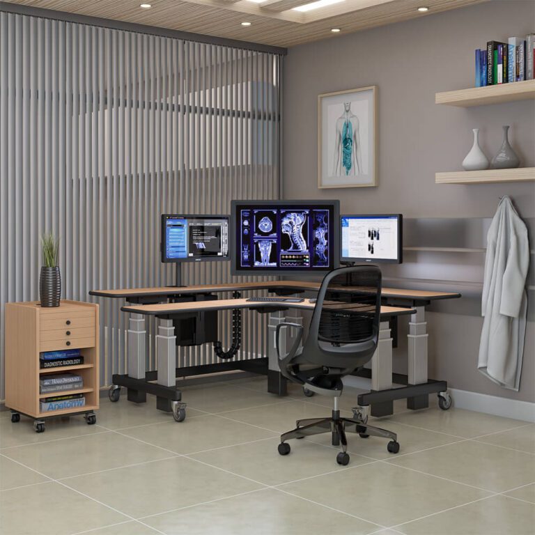 Elevate Productivity: Height-Adjustable Corner Workstations