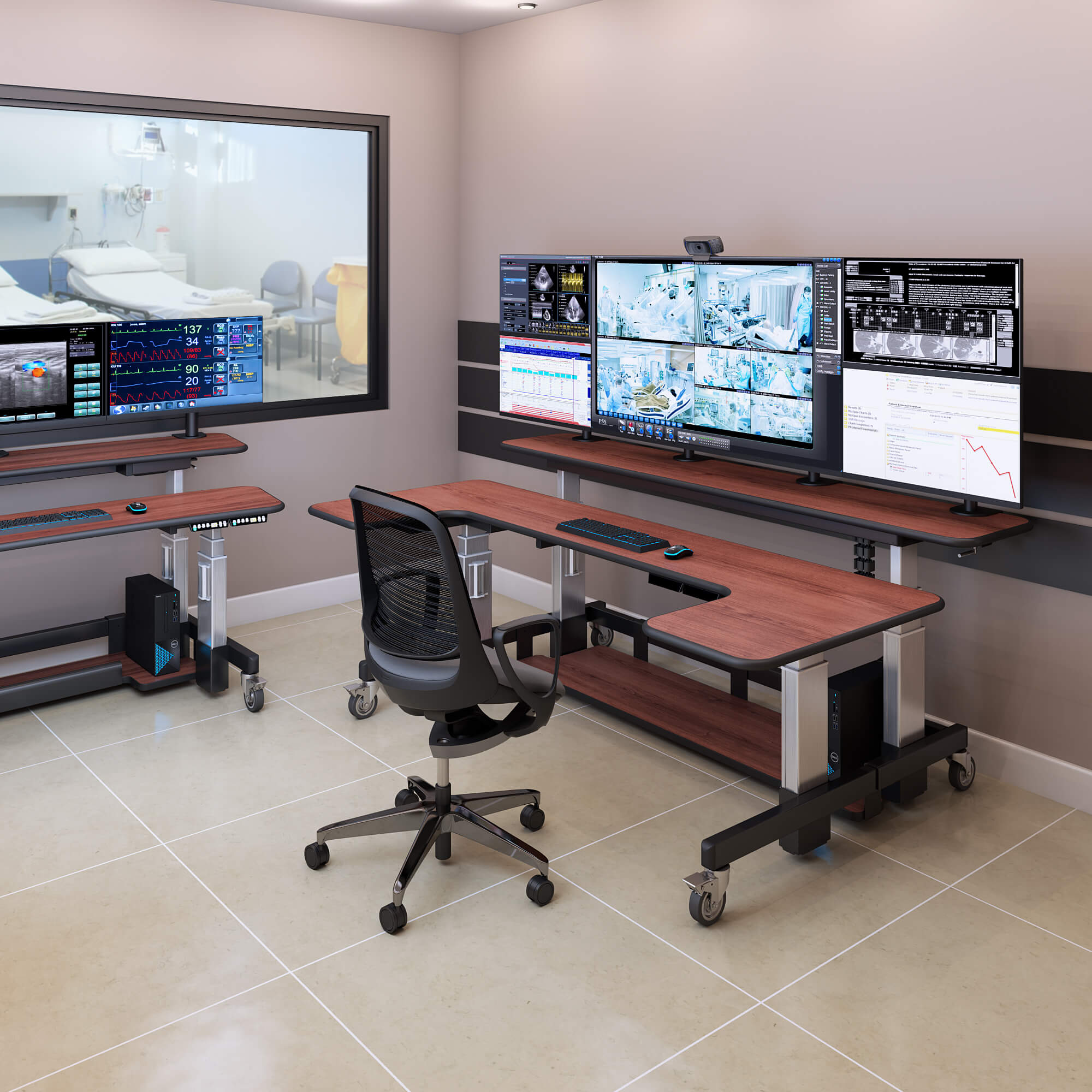 Telehealth Remote Communication Workstations: 24x7 Monitoring