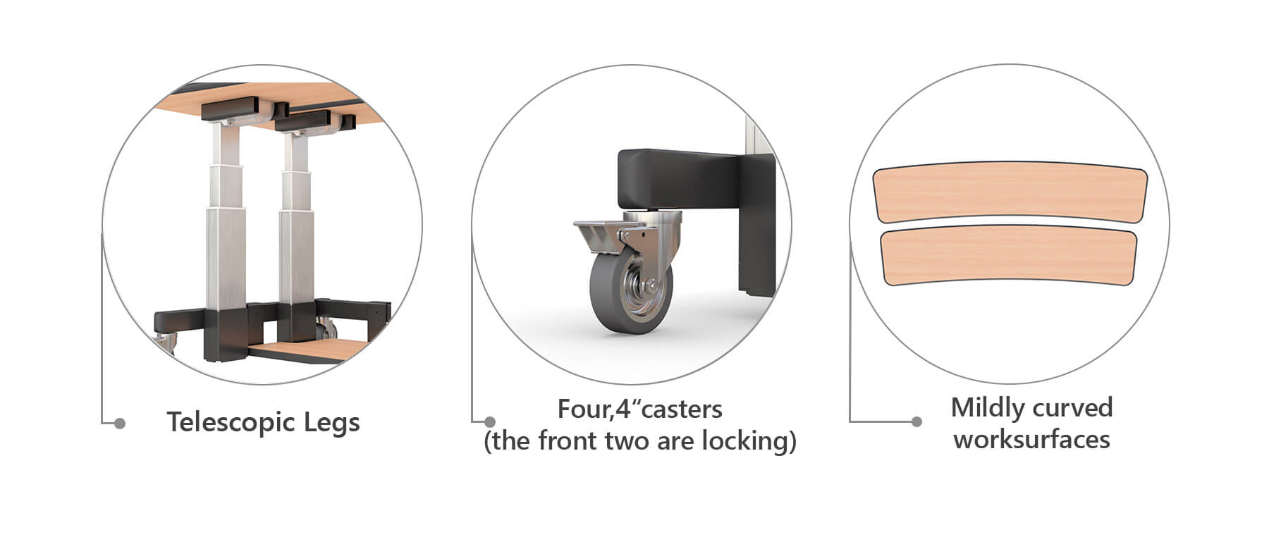 Dual-Level Office Desk - Modern Work Environments