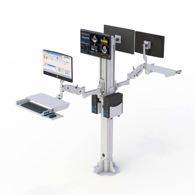 Floor Mounted Computer Stand for Stability - AFC Industries