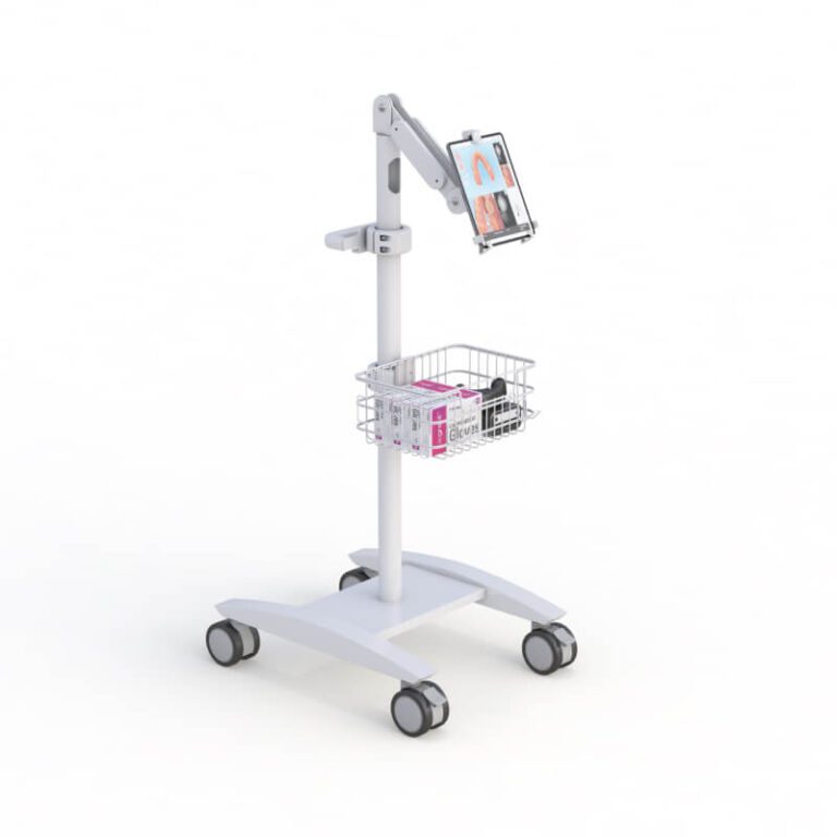 Universal Tablet Telehealth Pole Cart - AFC Industries