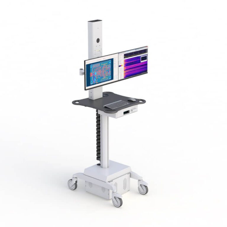 Dual Monitor Telemedicine Cart | AFC