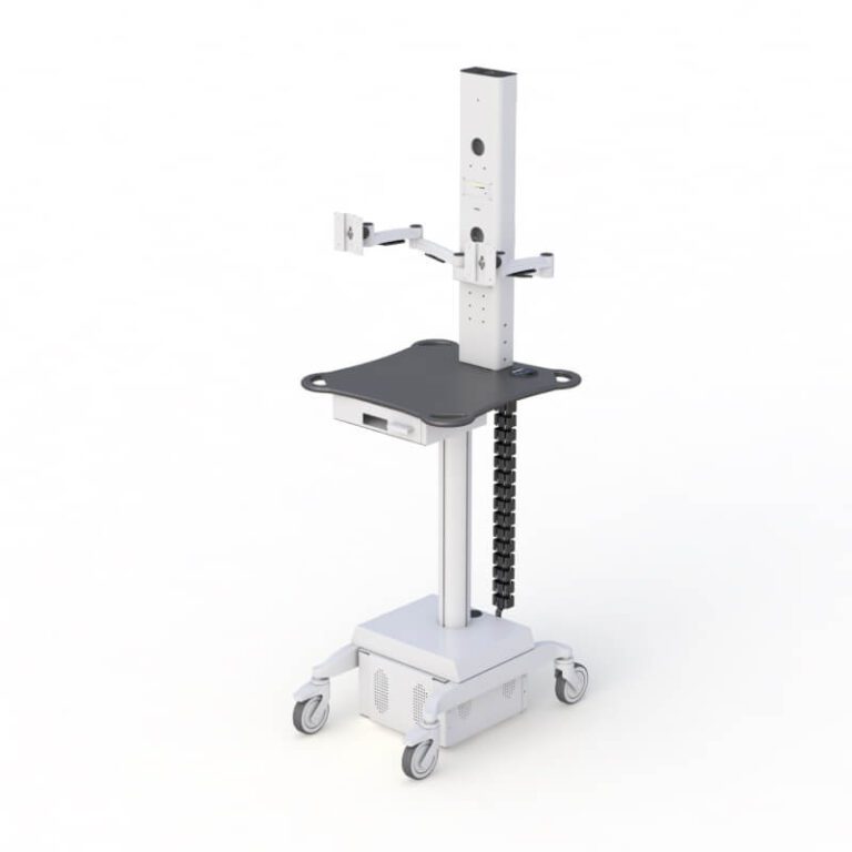 Dual Monitor Telemedicine Cart | AFC