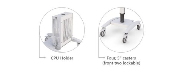 Mobile Medical Point of Care Cart with Camera Mount - AFC Industries