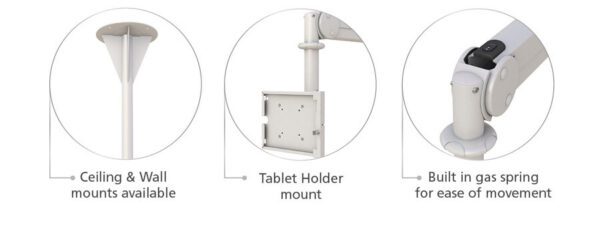 Ceiling-Mounted Tablet Arm