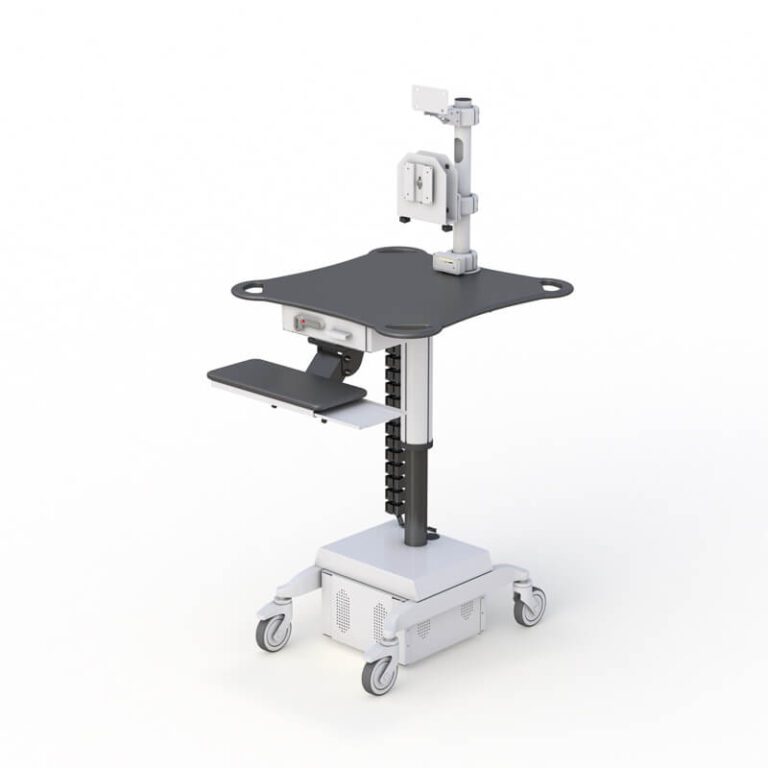 Ergonomic Monitor Cart | Poly Studio X52 Mounting Solution