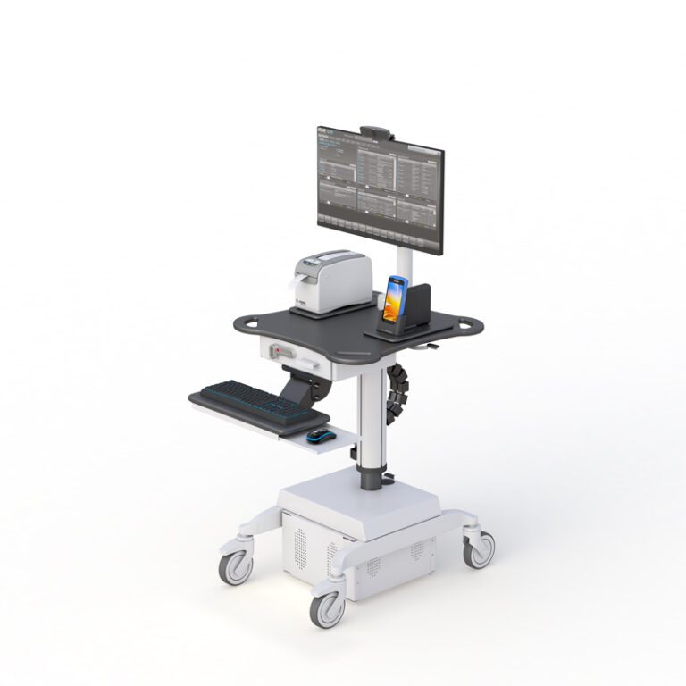 Mobile POC Cart with Zebra Accessory Compatibility - AFC Industries