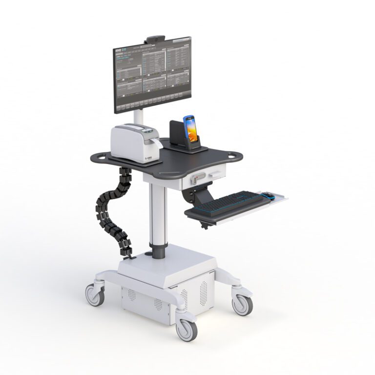 Mobile POC Cart with Zebra Accessory Compatibility - AFC Industries