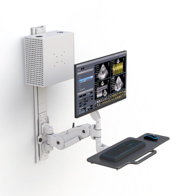 Wall Track-Mounted Articulating Computer Workstation - AFC Industries