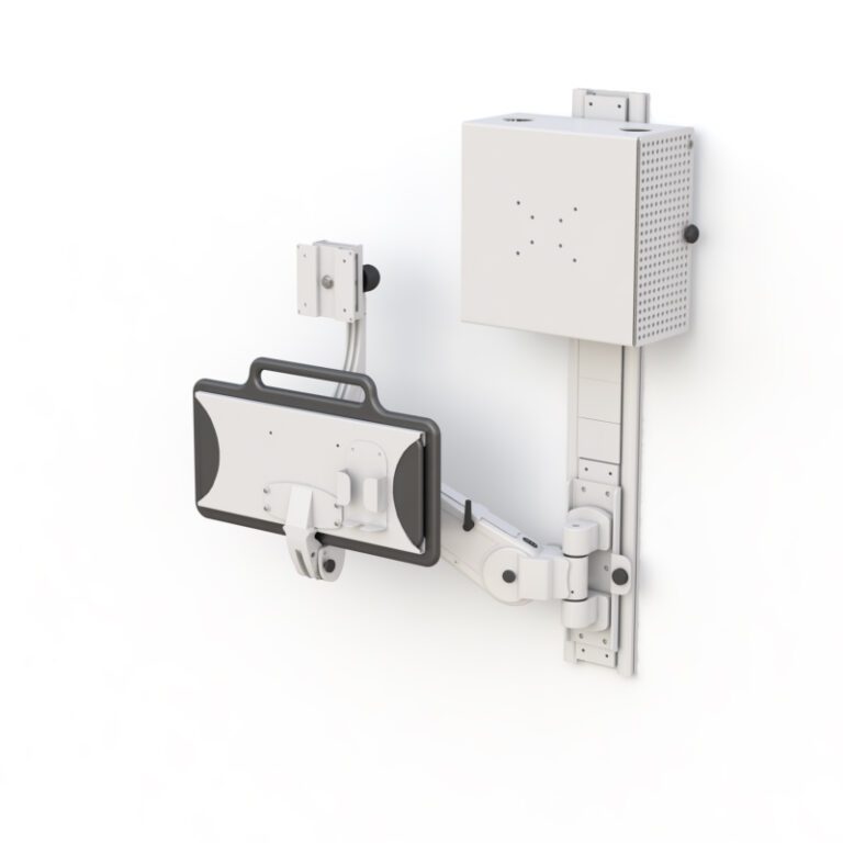 Wall Track-Mounted Articulating Computer Workstation - AFC Industries