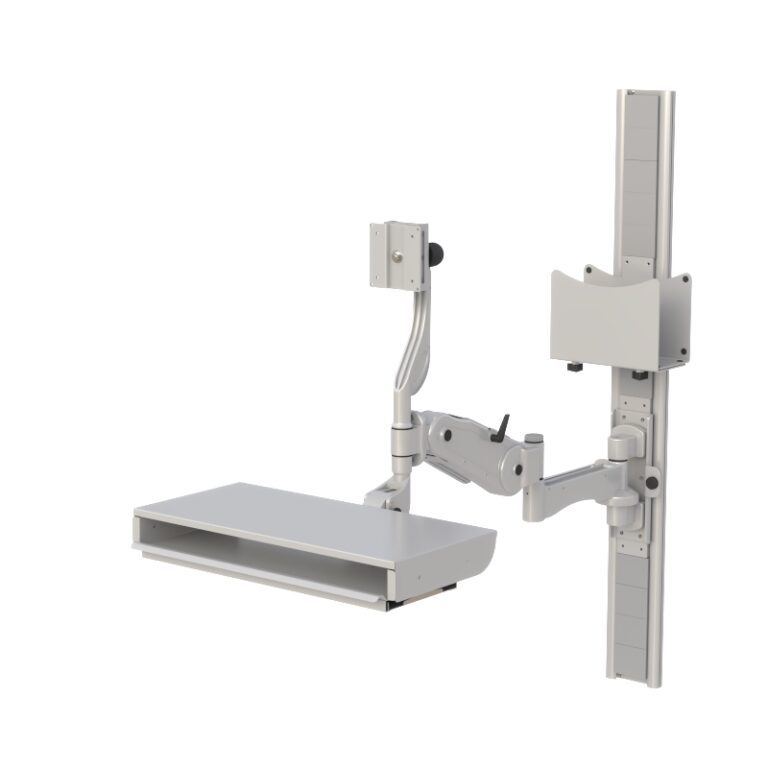 Wall Mounted Sit Stand Computer Workstation | AFC