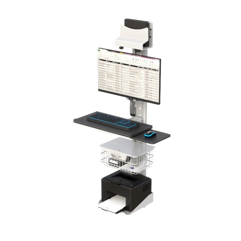 AFC Wall-Mounted Computer Workstation – Compact, Secure, and Fully ...