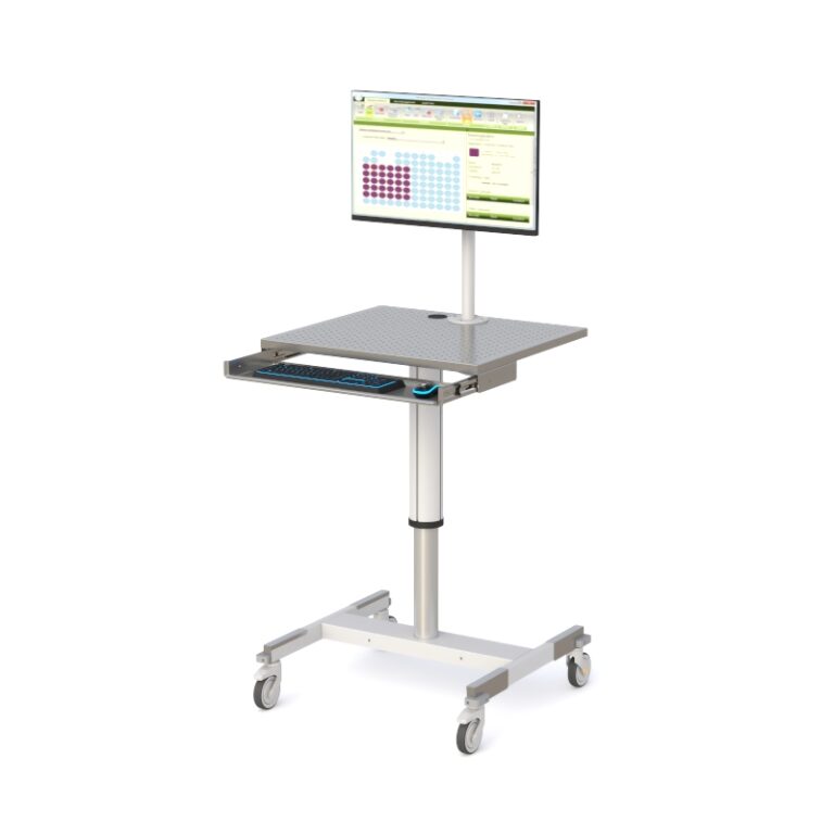 Durable Height-Adjustable Cleanroom Cart Workstation
