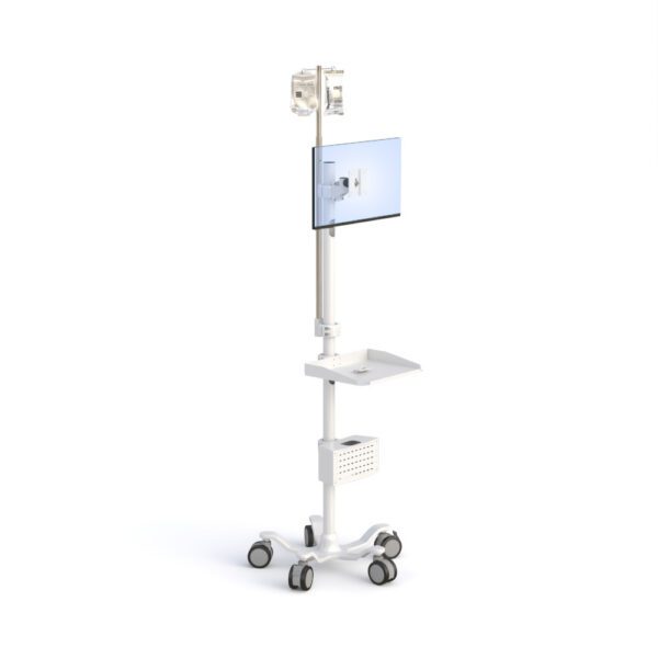 Mobile Medical Computer Cart with IV Hook | AFC